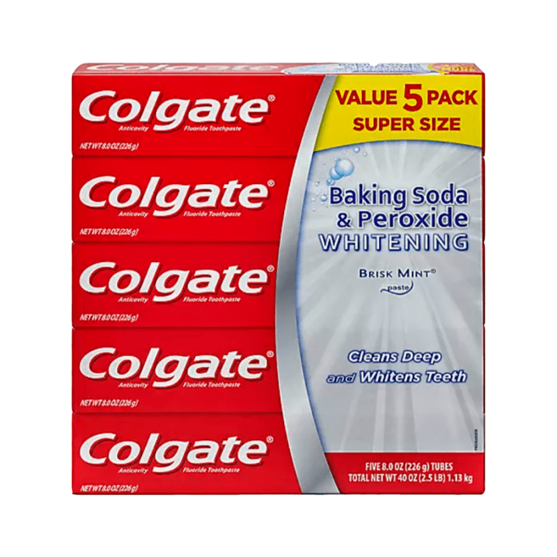 Pasta De Dientes Colgate Baking Soda And Peroxide Whitening 5 Piezas De ...