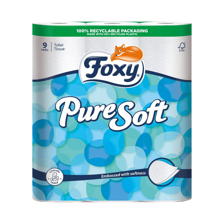 Foxy Puresoft Toilet Tissue 9 Rolls – BH Súper
