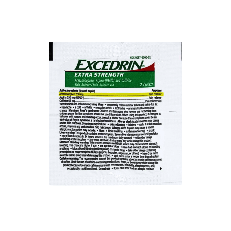 Excedrin Caps. Para Dolor de Cabeza Extra Fuerte (10 Pack sin Caja x $6 ...
